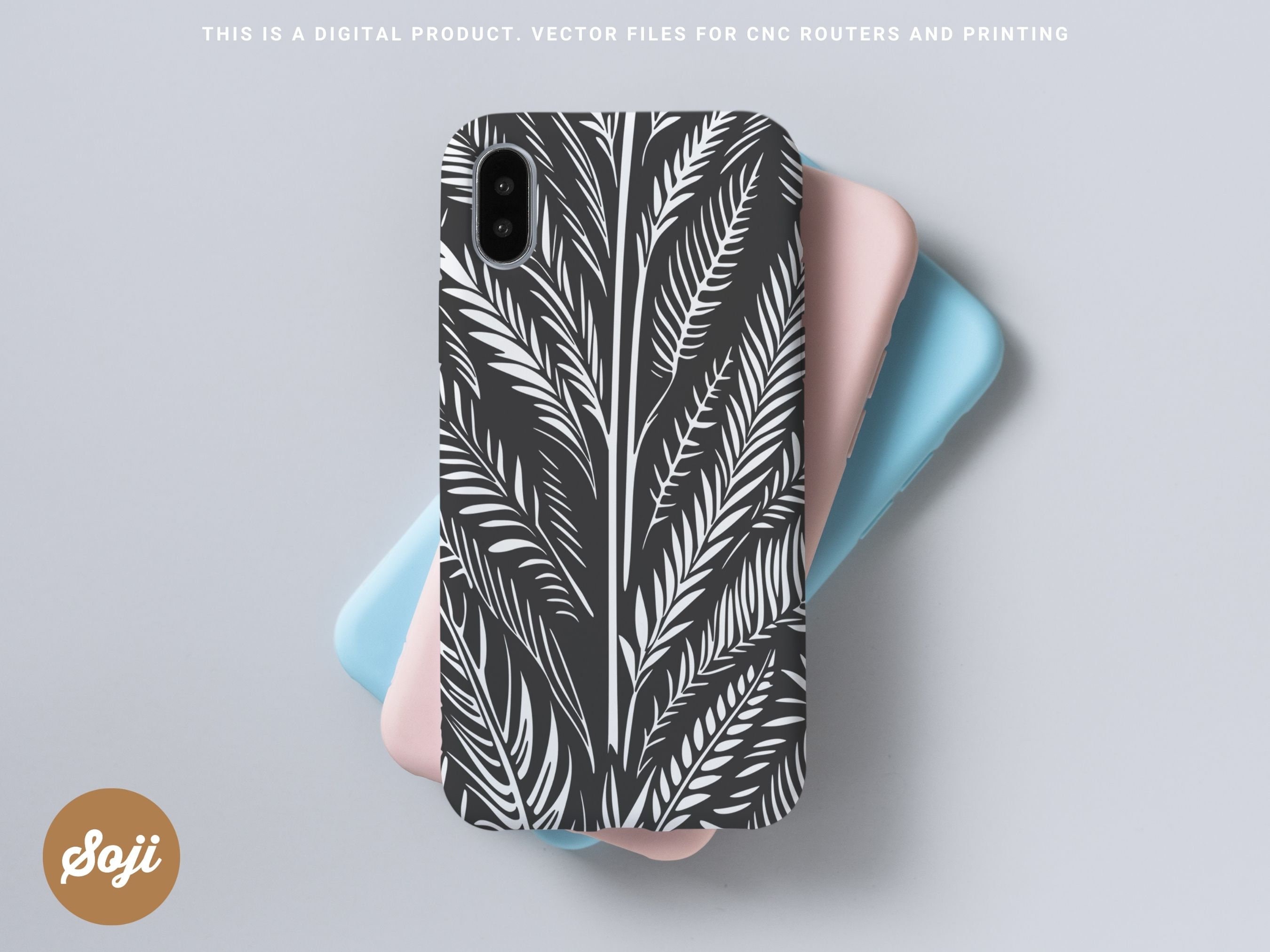 Palm Leaves Panel Svg Laser Cut Files Dxf File Cricut Svg Files Cnc Router Files for Cutting ...