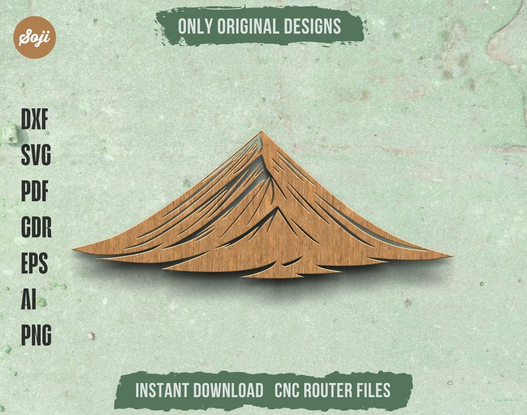 Mountains Svg Laser Cut Files Mountains Dxf File Cricut Svg - Etsy