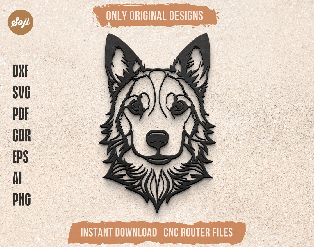 Dog Svg Laser Cut Files Dxf File for Laser Cricut Svg Files - Etsy