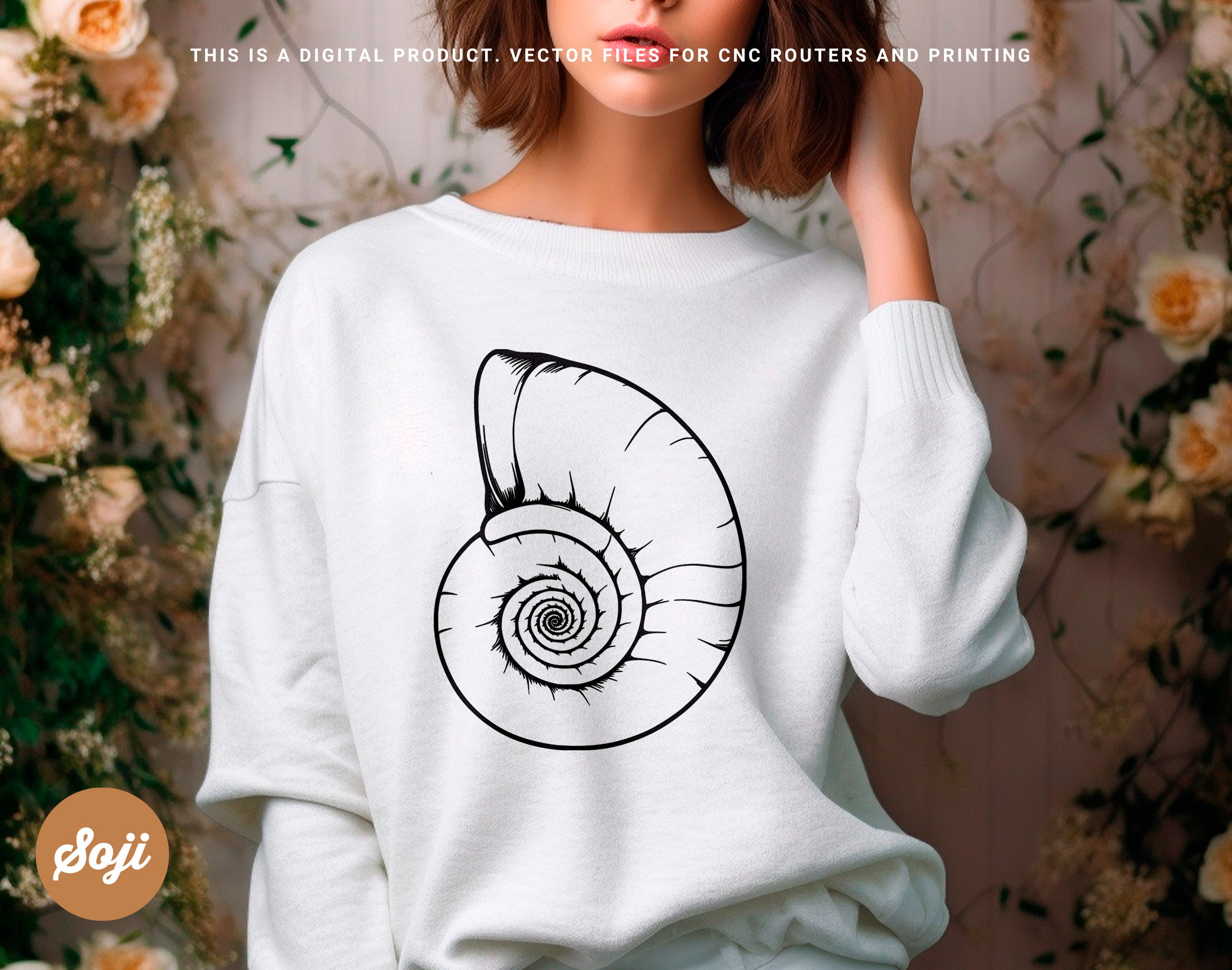 Sea Shell Svg Laser Cut Files Dxf File for Plasma Sea Shells Cricut Svg ...