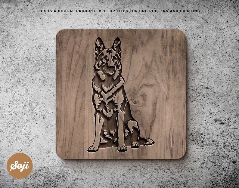 Dog Svg Laser Cut Files Dxf File for Laser Shepherd Cricut Svg Files ...