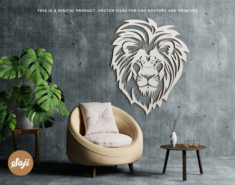 Lion Head Svg Bundle Laser Cut Files Lion King Dxf File Cricut Files ...