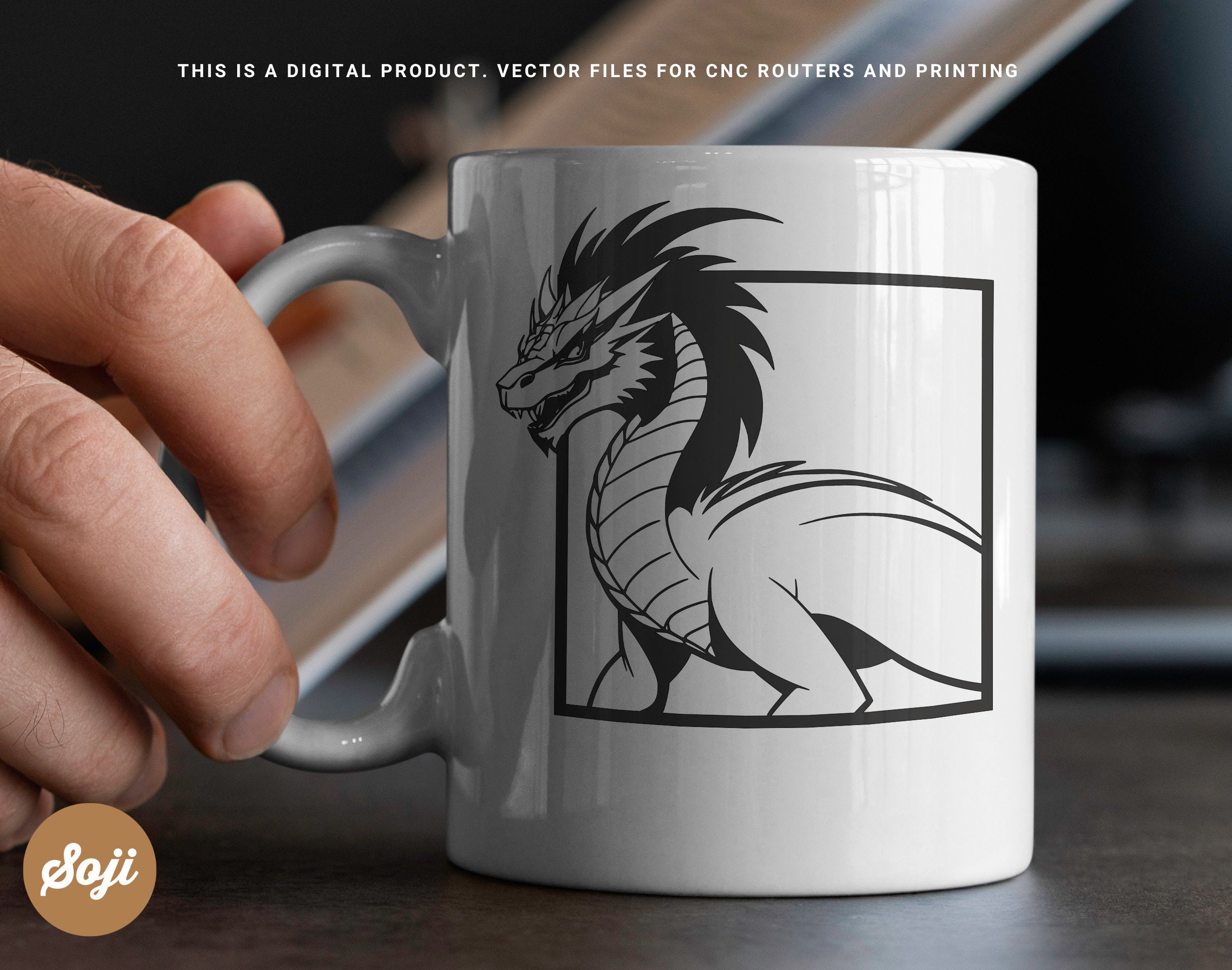 Dragon Svg Laser Cut Files Dxf File for Laser Dragons Cricut Svg Cnc ...