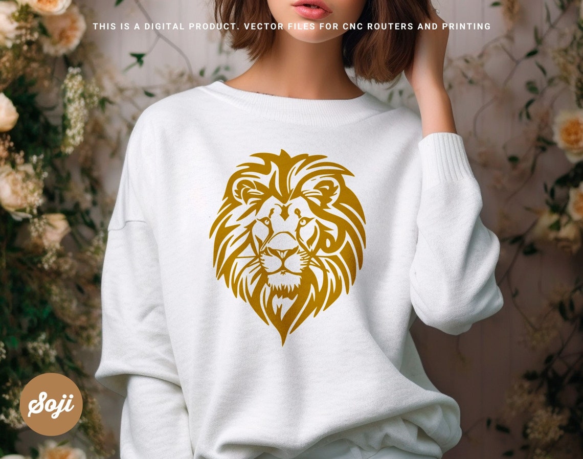 Lion Head Svg Bundle Digital Prints Lion King Dxf File Animal Svg ...