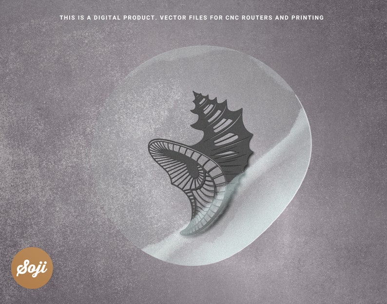 Sea Shell Svg Laser Cut Files Dxf File for Plasma Sea Shells Cricut Svg ...