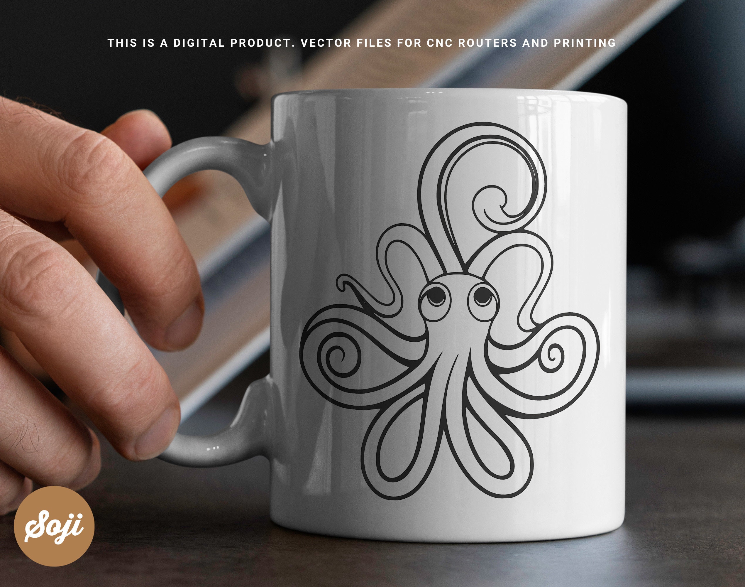 Octopus Svg Laser Cut Files Dxf File for Plasma Animal Cricut Svg Cnc ...