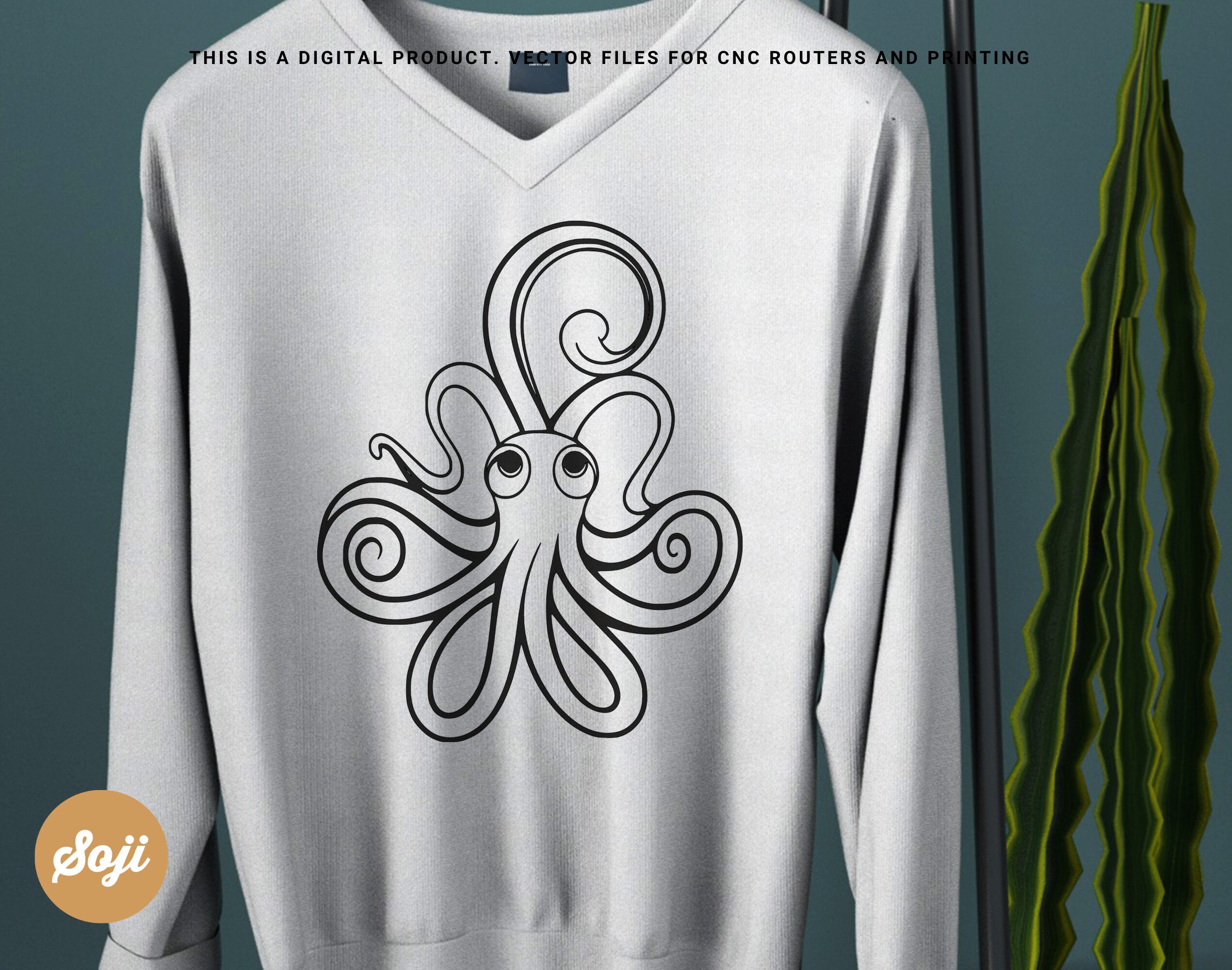 Octopus Svg Laser Cut Files Dxf File for Plasma Animal Cricut Svg Cnc ...