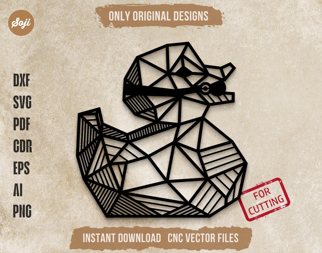 Funny Duck SVG – Laser Cut Dxf Cdr Vector File for Cnc, Cricut ...