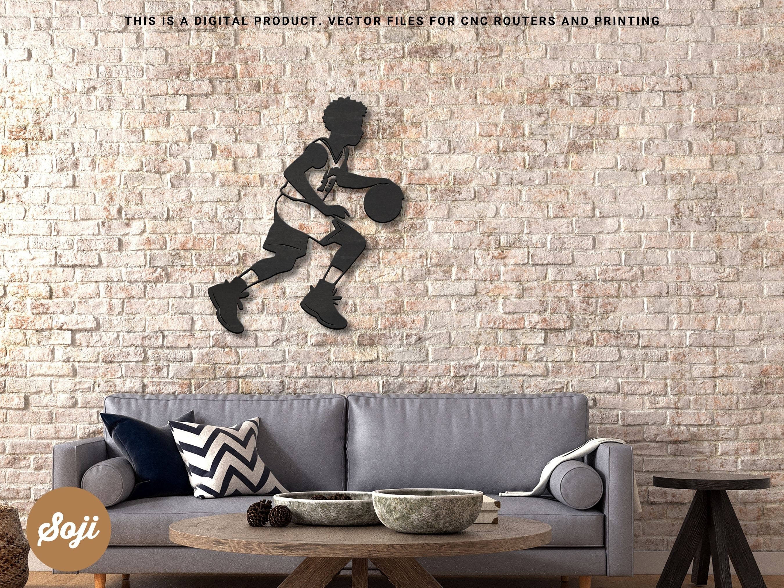 Basketball Player Svg Laser Cut Files Dxf File for Laser Cricut Svg Cnc ...