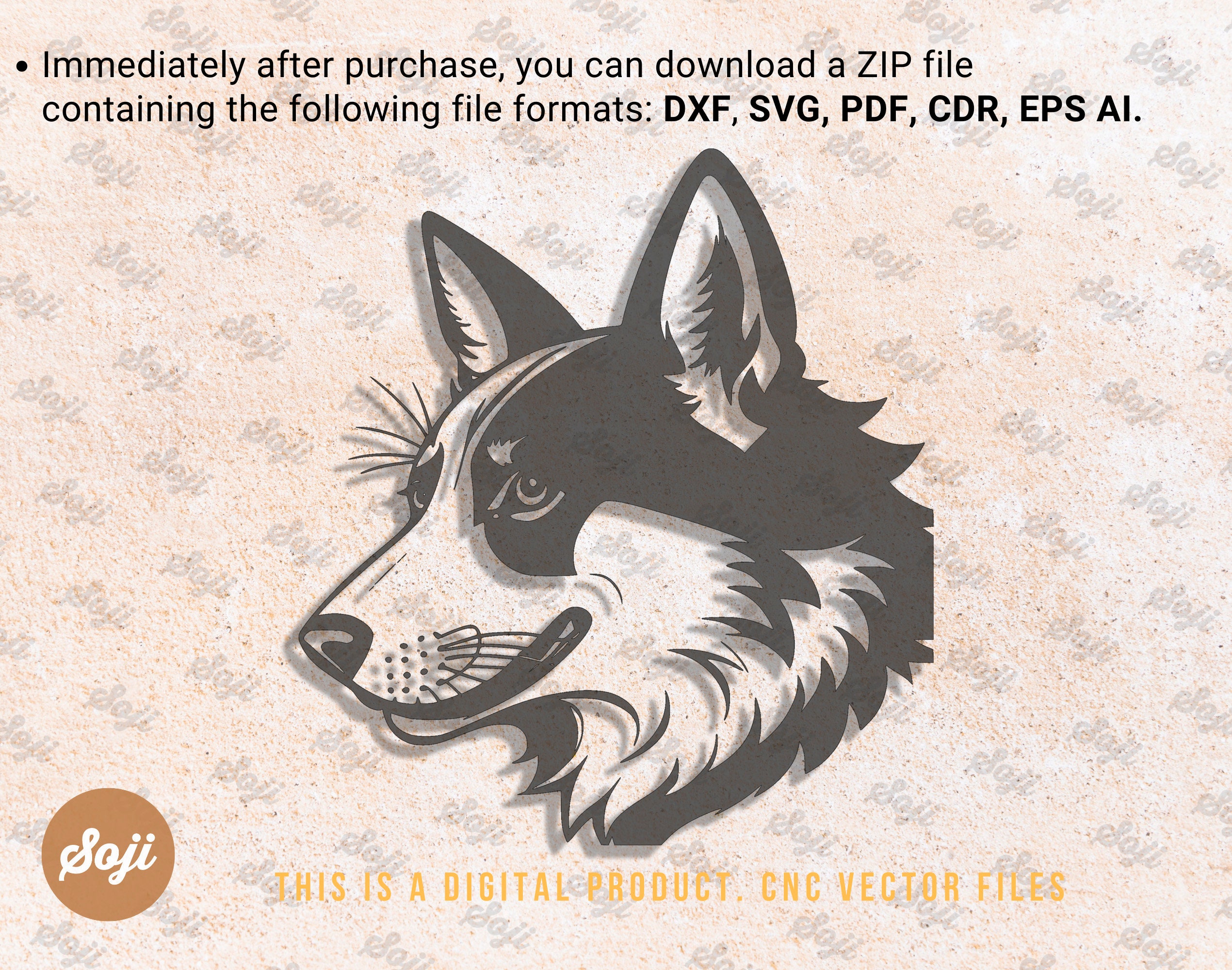 Dog Svg German Shepherd Dxf File Digital Prints Cnc Router Files for ...