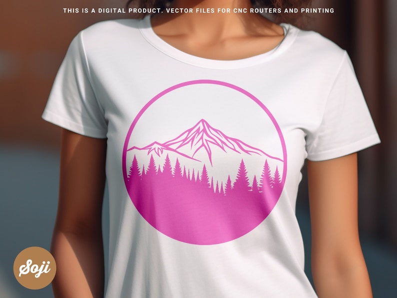 Mountain Svg Bundle Laser Cut Files Mountains Dxf File Cricut Files Cnc ...
