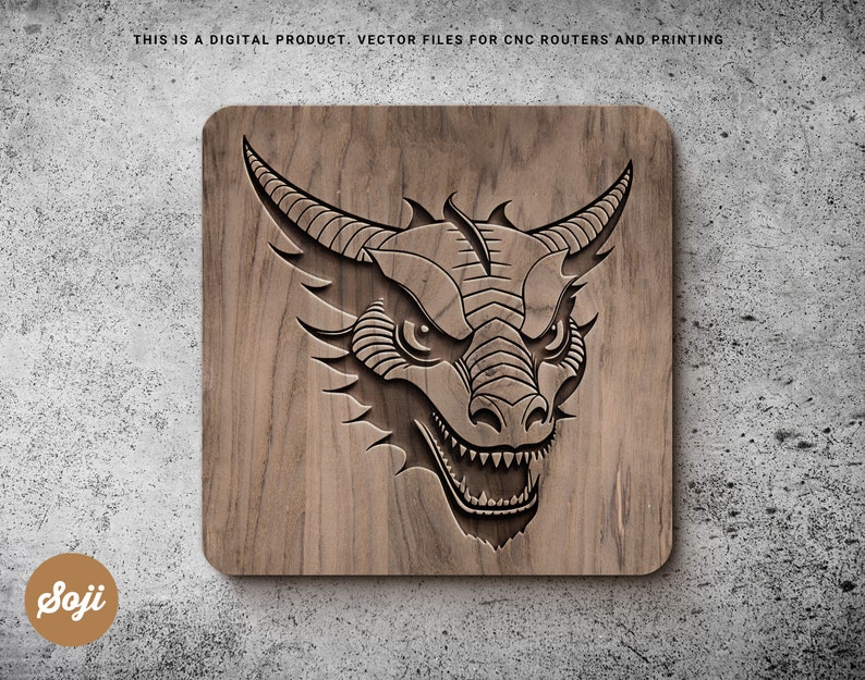Dragons Svg Bundle Laser Cut Files Dragon Head Dxf File Cricut Files ...