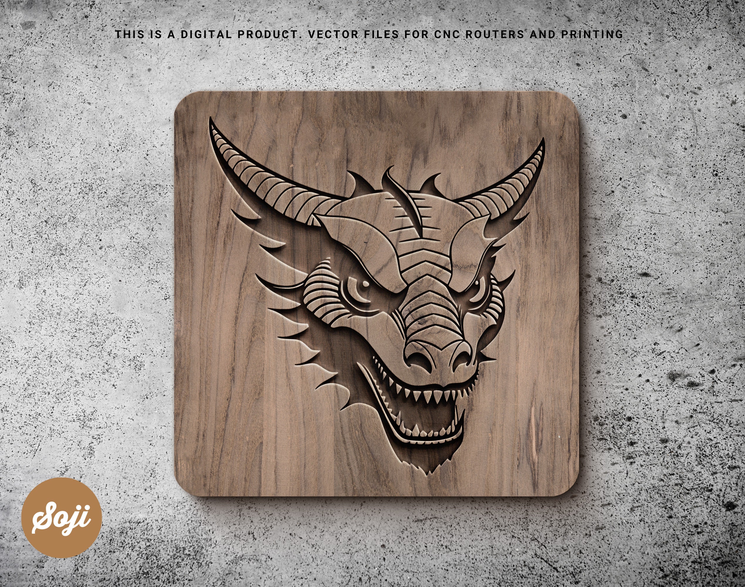 Dragons Svg Bundle Laser Cut Files Dragon Head Dxf File Cricut Files ...