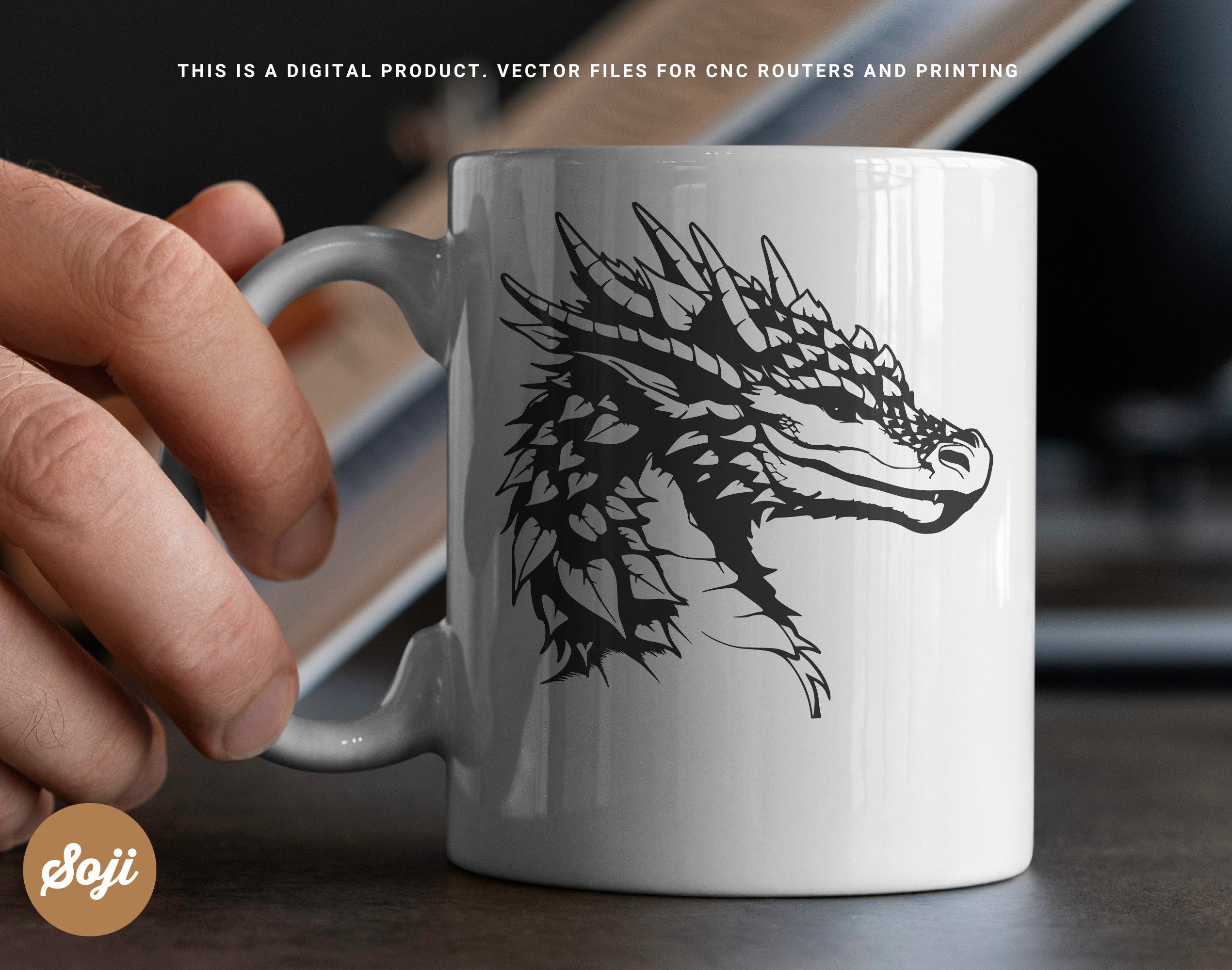 Dragon Svg Laser Cut Files Dxf File for Laser Dragons Cricut Svg Dragon ...