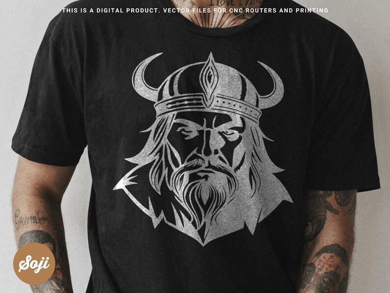 Viking Svg Laser Cut Files Dxf File for Laser Cricut Svg Files Cnc ...