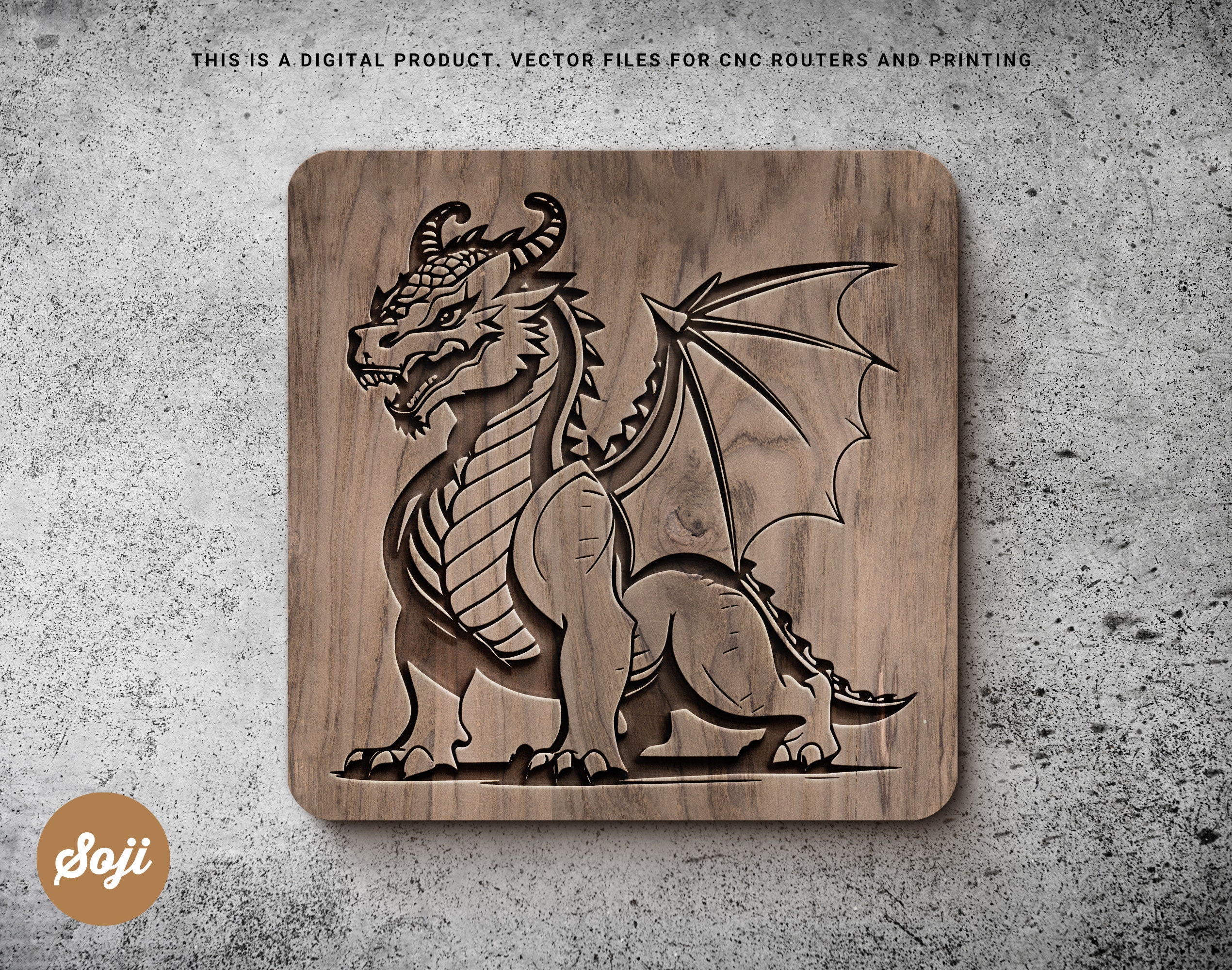 Dragon Svg Digital Prints Dragons Dxf File Svg Cnc Router Files for ...