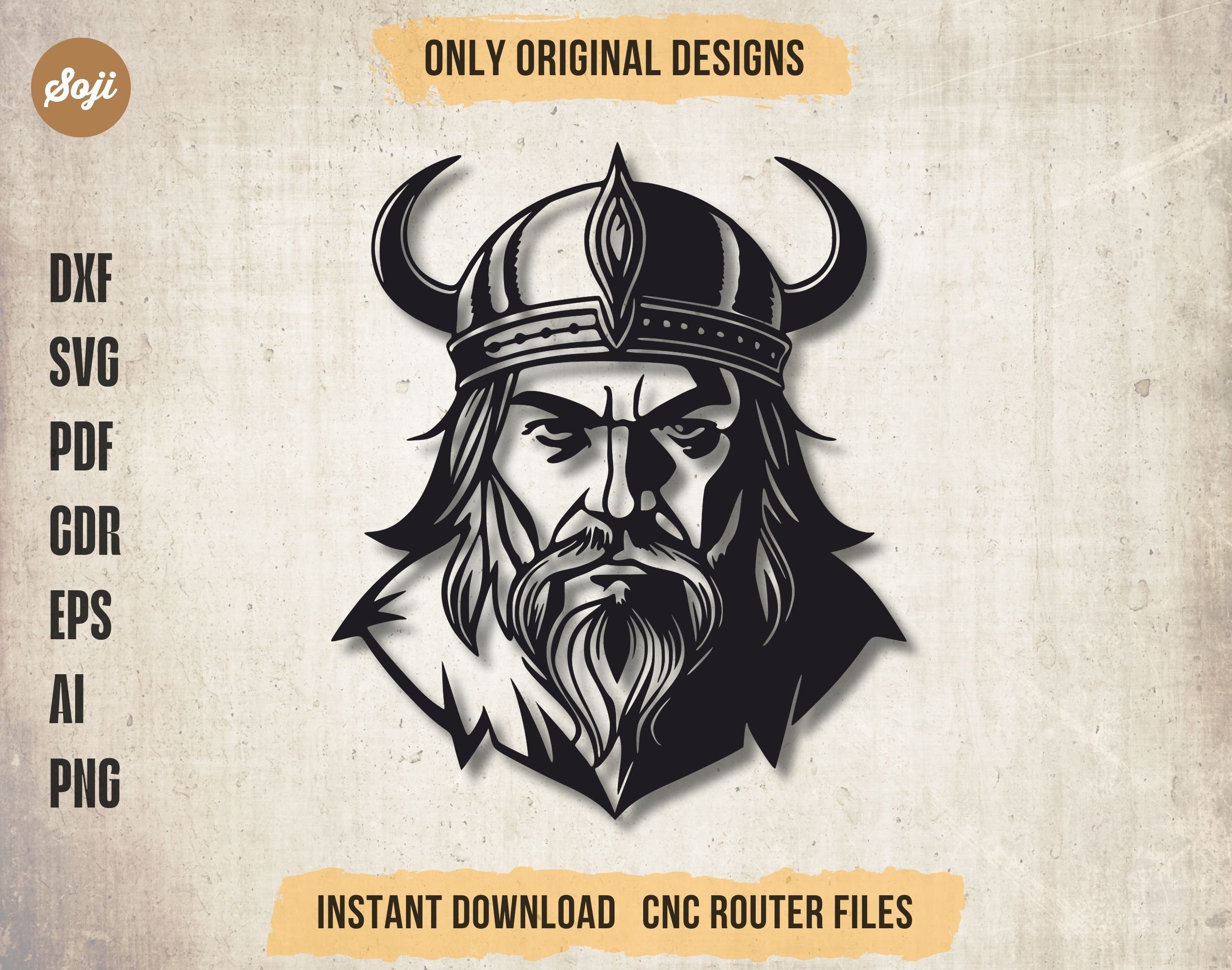 Viking Svg Laser Cut Files Dxf File for Laser Cricut Svg Files - Etsy