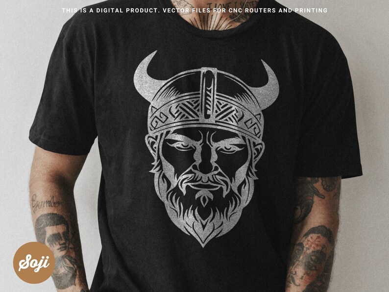 Viking Svg Laser Cut Files Dxf File for Laser Cricut Svg Files - Etsy