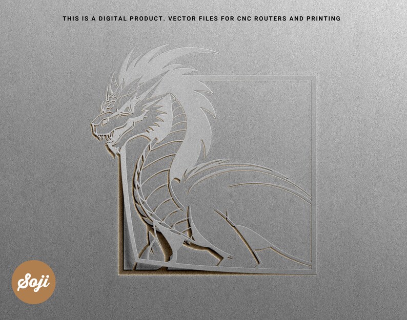 Dragon Svg Laser Cut Files Dxf File for Laser Dragons Cricut Svg Cnc ...