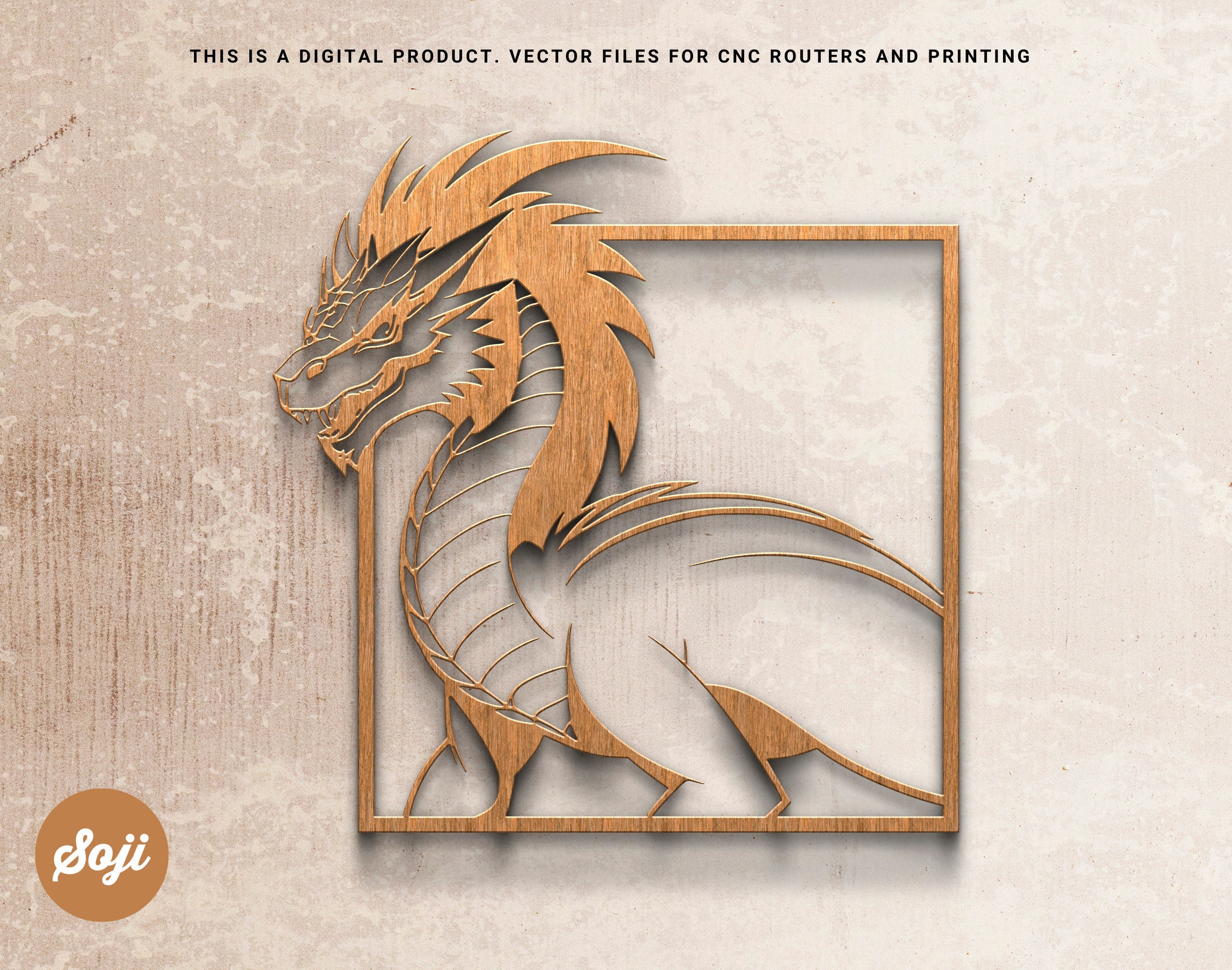 Dragon Svg Laser Cut Files Dxf File for Laser Dragons Cricut Svg Cnc ...