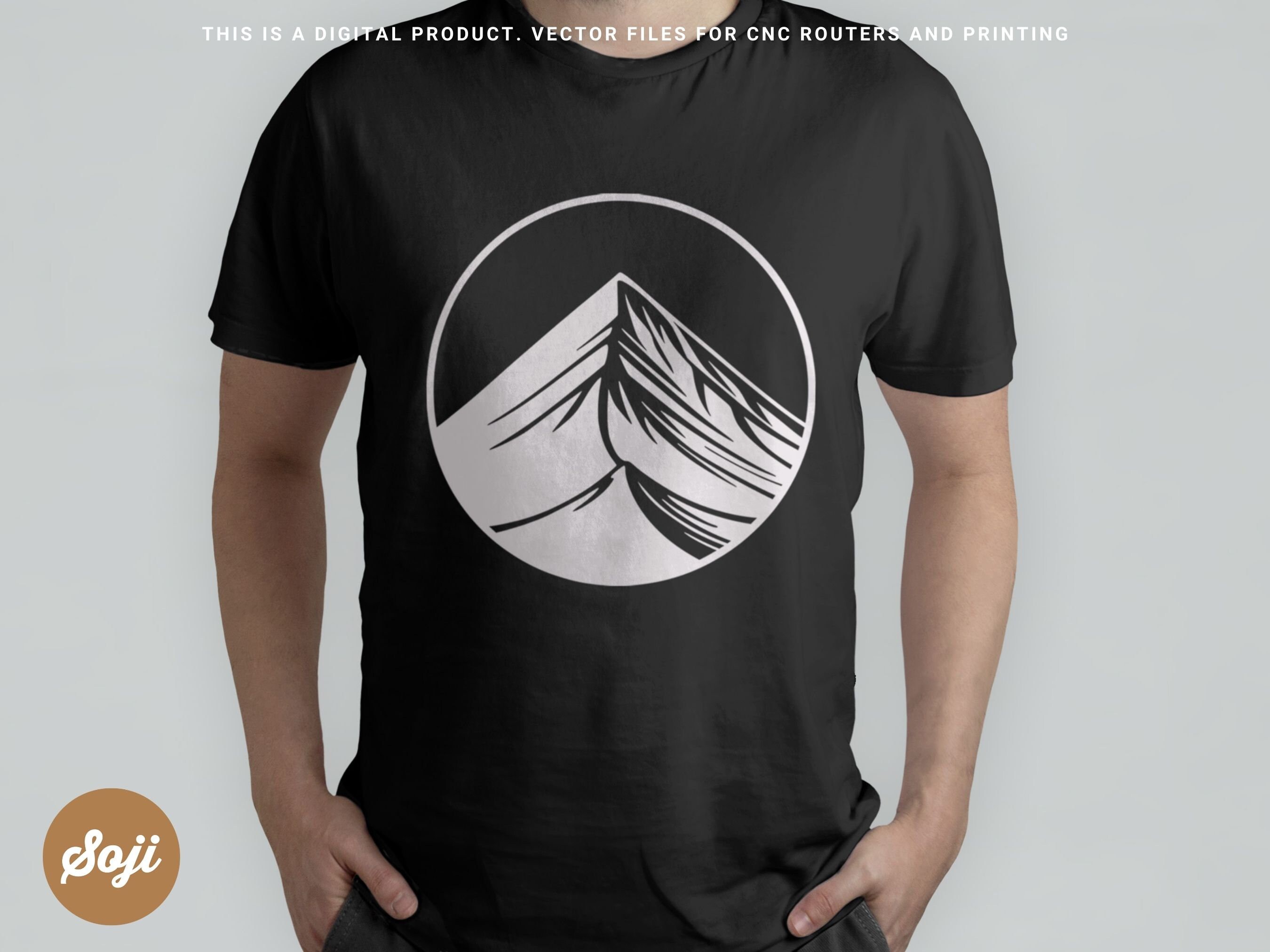 Mountains Svg Laser Cut Files Mountains Dxf File Cricut Svg - Etsy