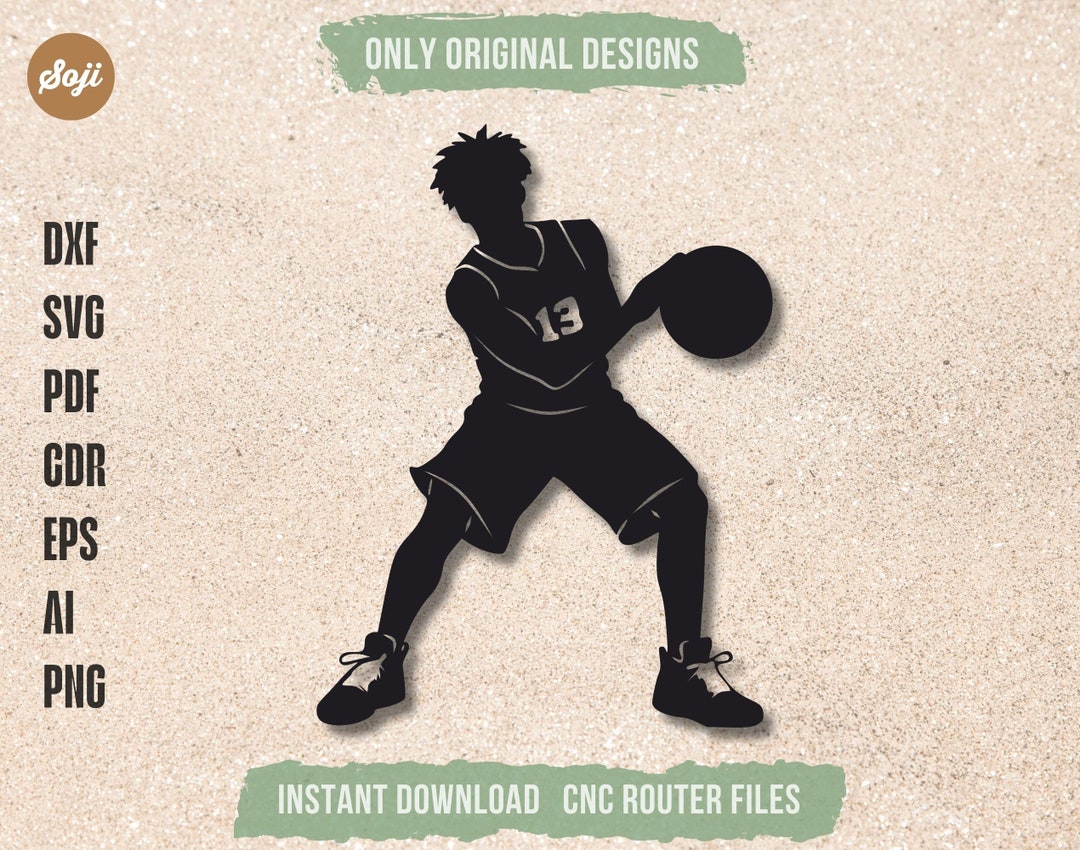 Basketball player svg laser cut files Dxf file for laser Cricut svg Cnc ...