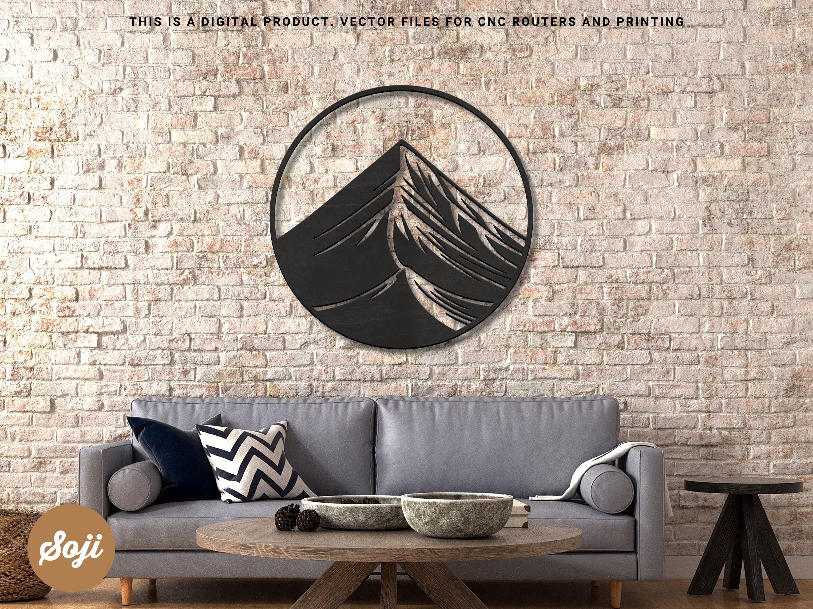 Mountains Svg Laser Cut Files Mountains Dxf File Cricut Svg - Etsy