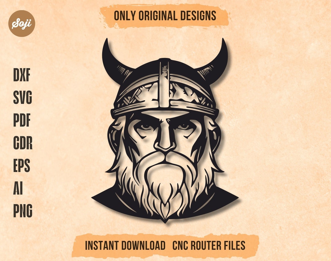 Viking Svg Laser Cut Files Dxf File for Laser Cricut Svg Files - Etsy ...