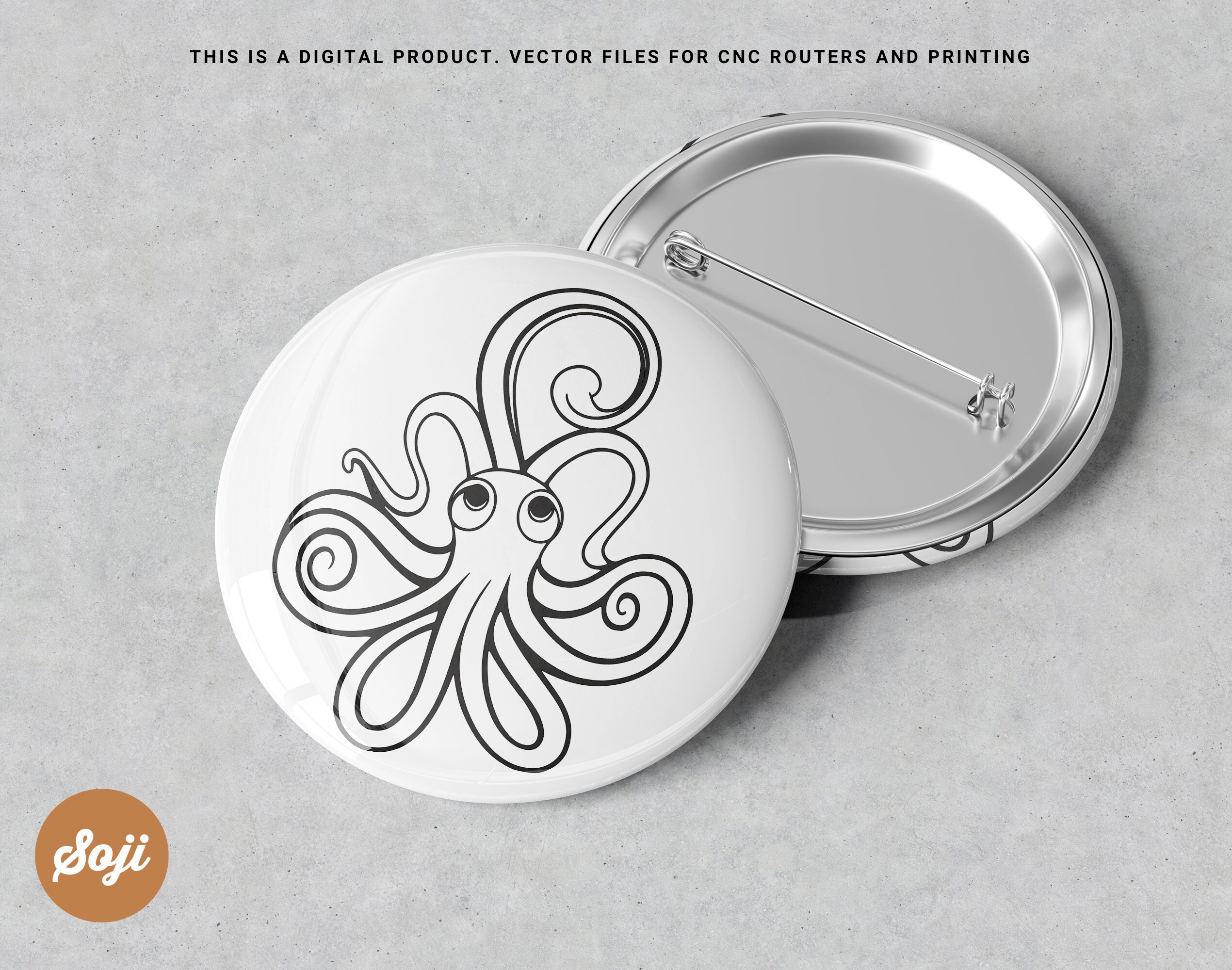 Octopus Svg Laser Cut Files Dxf File for Plasma Animal Cricut Svg Cnc ...