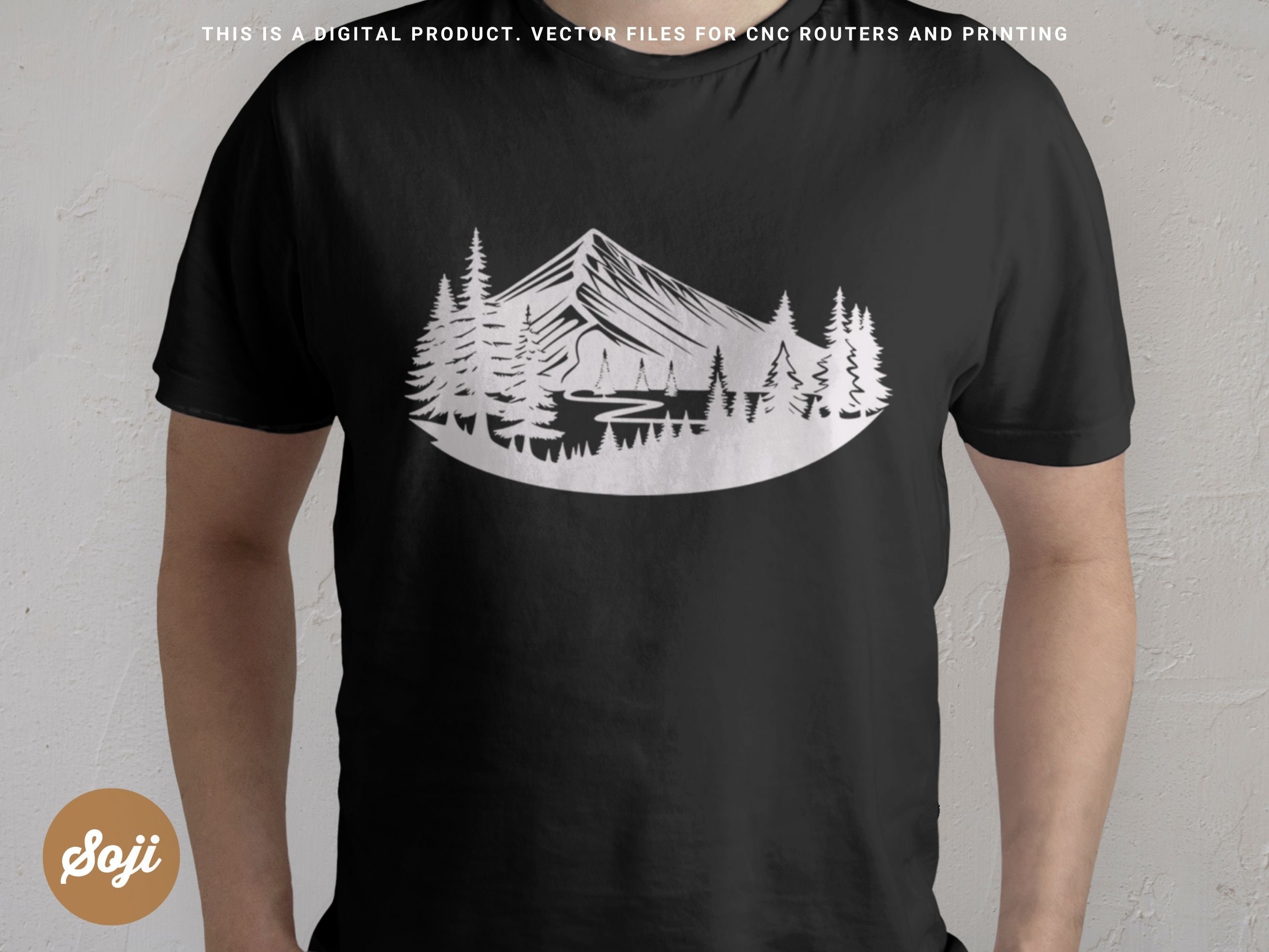 Mountains Svg Laser Cut Files Mountains Dxf File Cricut Svg - Etsy