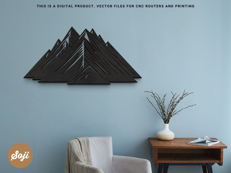 Mountain Svg Bundle Laser Cut Files Mountains Dxf File Cricut Files Cnc ...