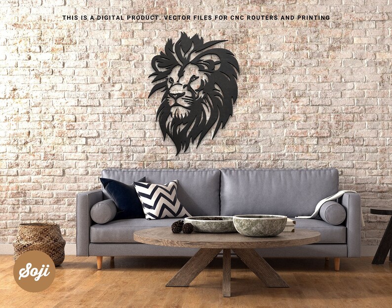 Lion Head Svg Bundle Laser Cut Files Lion King Dxf File Cricut Files ...