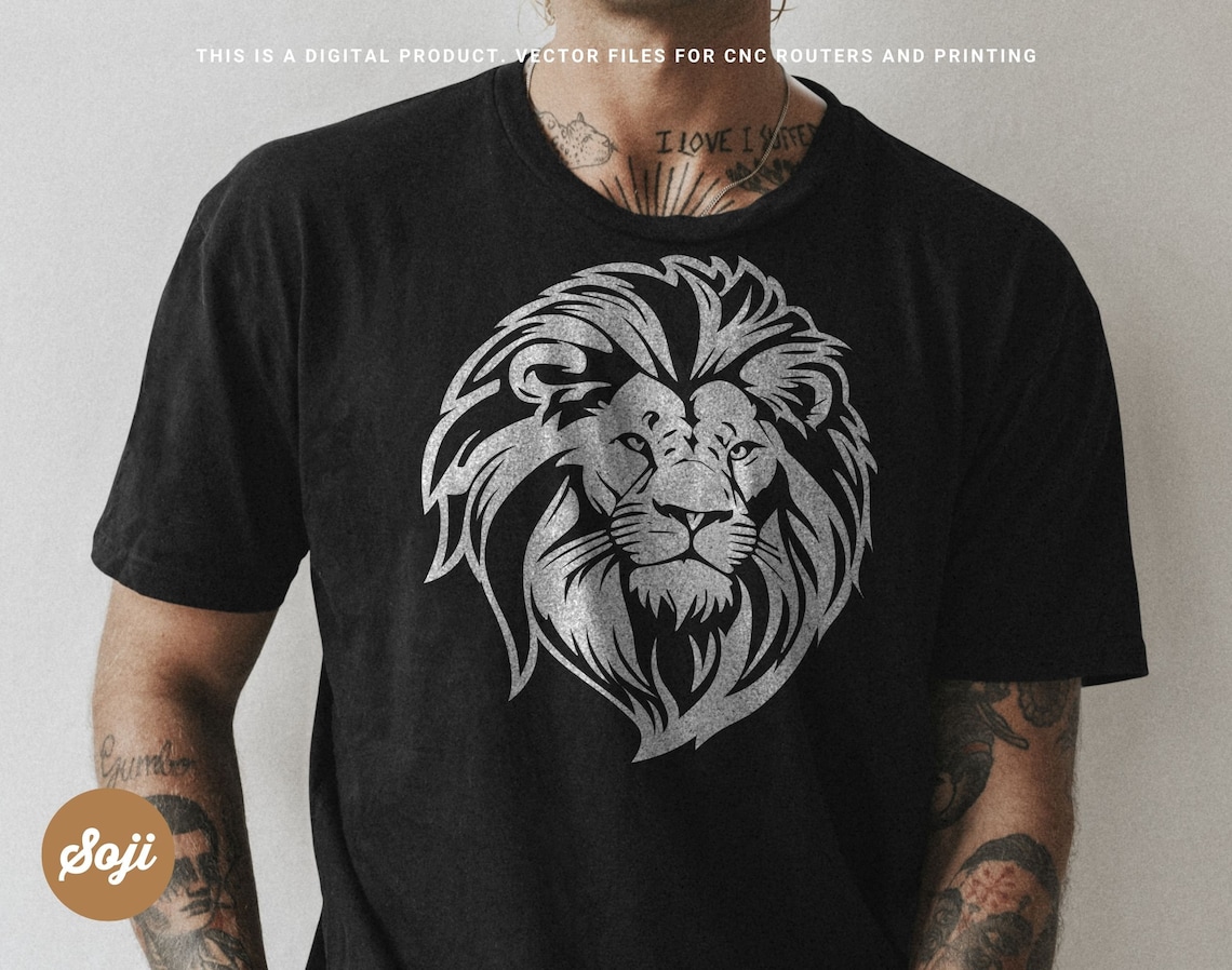 Lion Head Svg Bundle Digital Prints Lion King Dxf File Animal Svg ...
