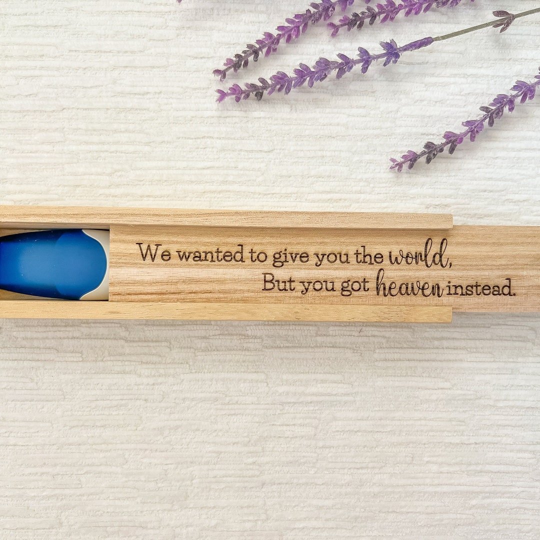 Personalized Pregnancy Loss Engraved Keepsake Box Pregnancy Test Holder ...