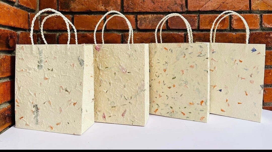 100 Handmade Lokta Paper Bags Sustainable Gift Bag Goodie Bag - Etsy