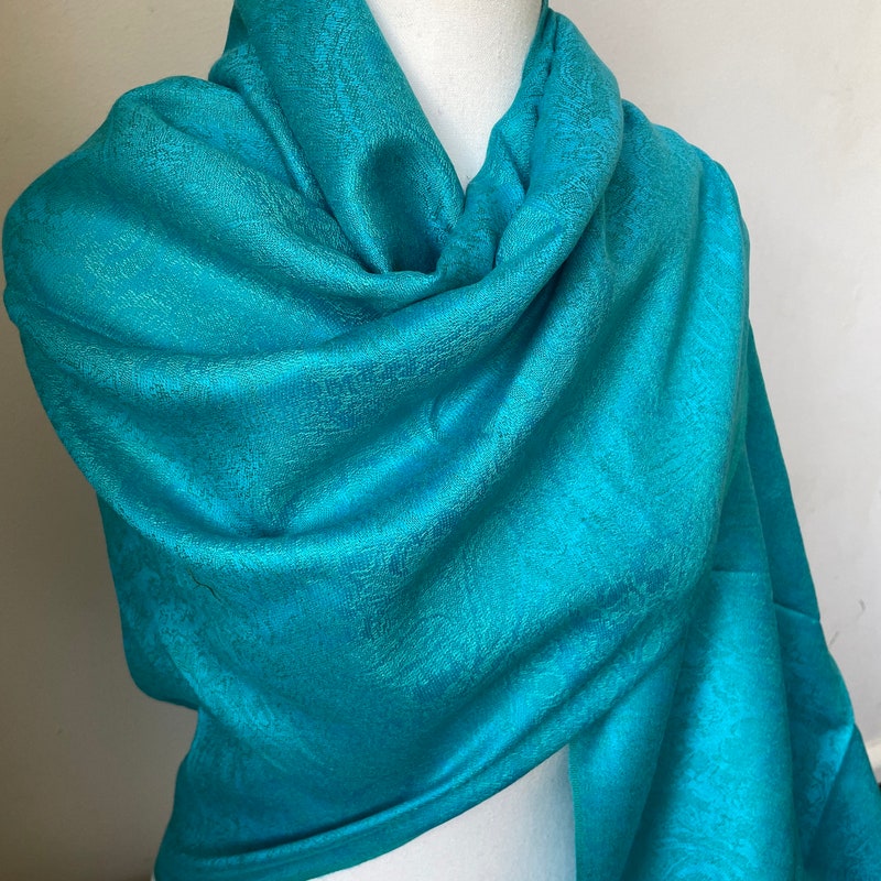 Turquoise Scarves - Etsy