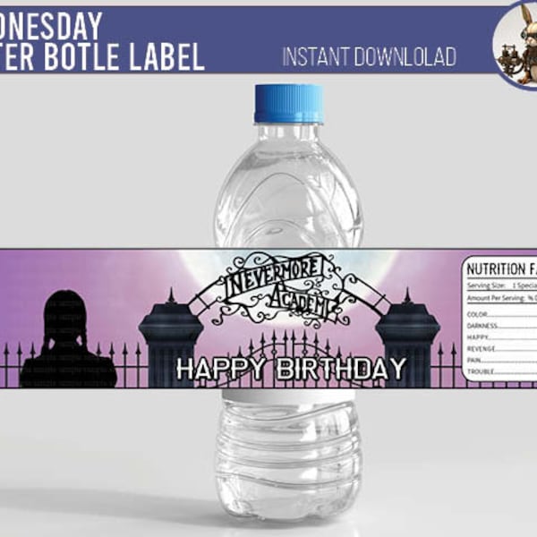 Wednesday Addams Labels - Etsy
