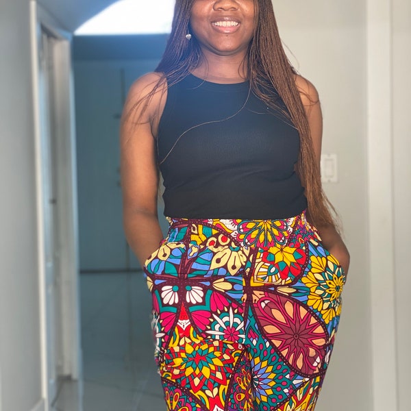 African Jogger Pants - Etsy