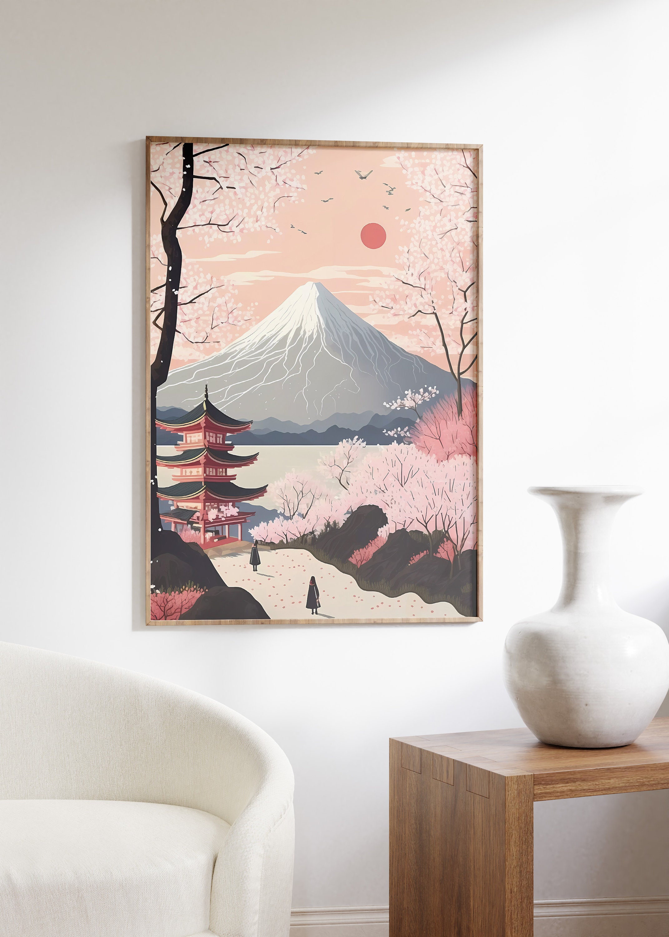 Japanese Prints Set of 2 PRINTABLE Wall Art Japan Gallery - Etsy