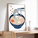 Japanese RAMEN PRINT Printable, Ramen Bowl Poster by Inkable, Ukiyo-e ...