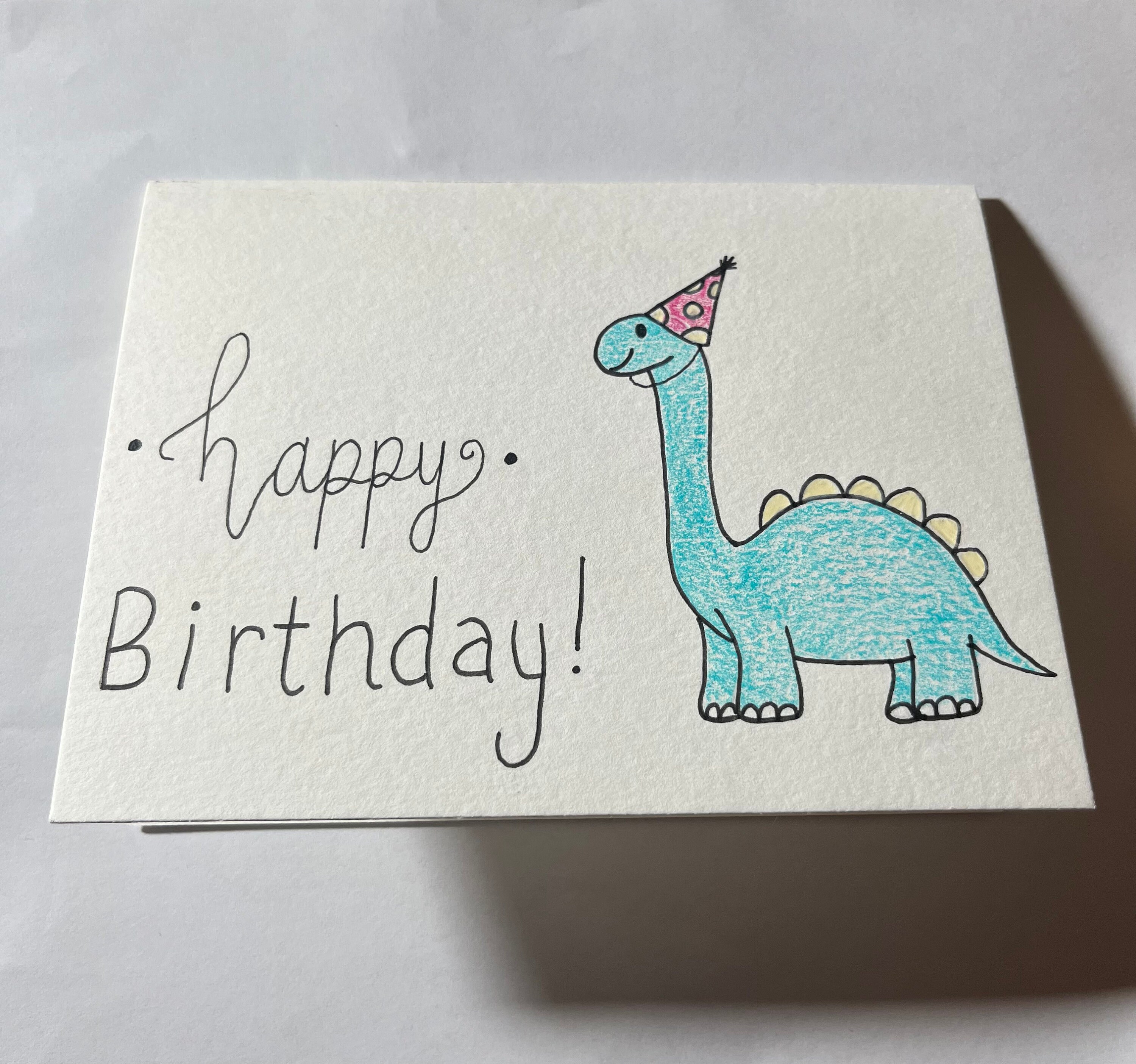 Dinosaur Birthday Card Digital - Etsy