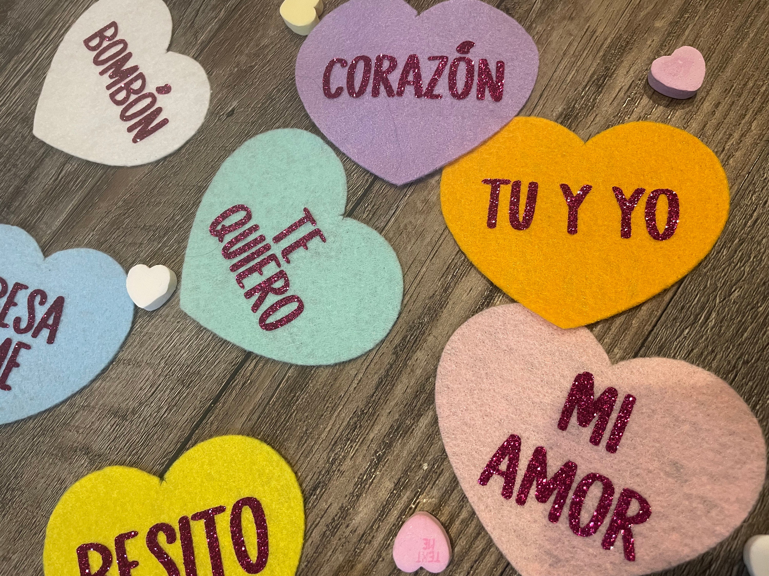 Día De San Valentín Garland / Spanish Conversation Hearts - Etsy