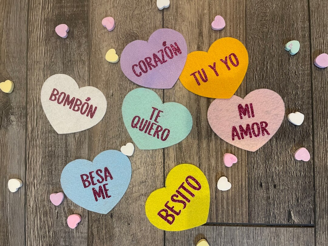 Día De San Valentín Garland / Spanish Conversation Hearts - Etsy