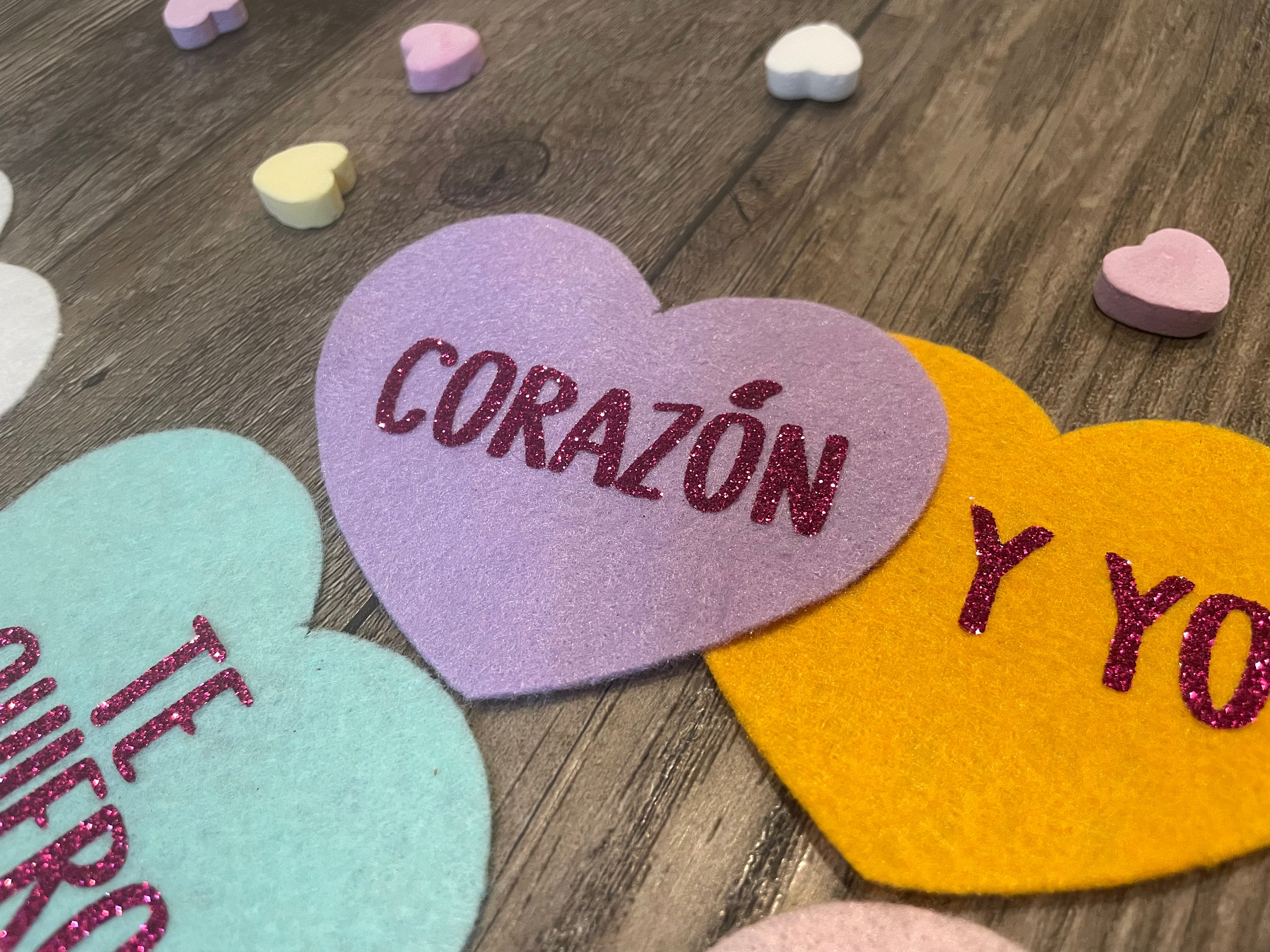 Día De San Valentín Garland / Spanish Conversation Hearts - Etsy