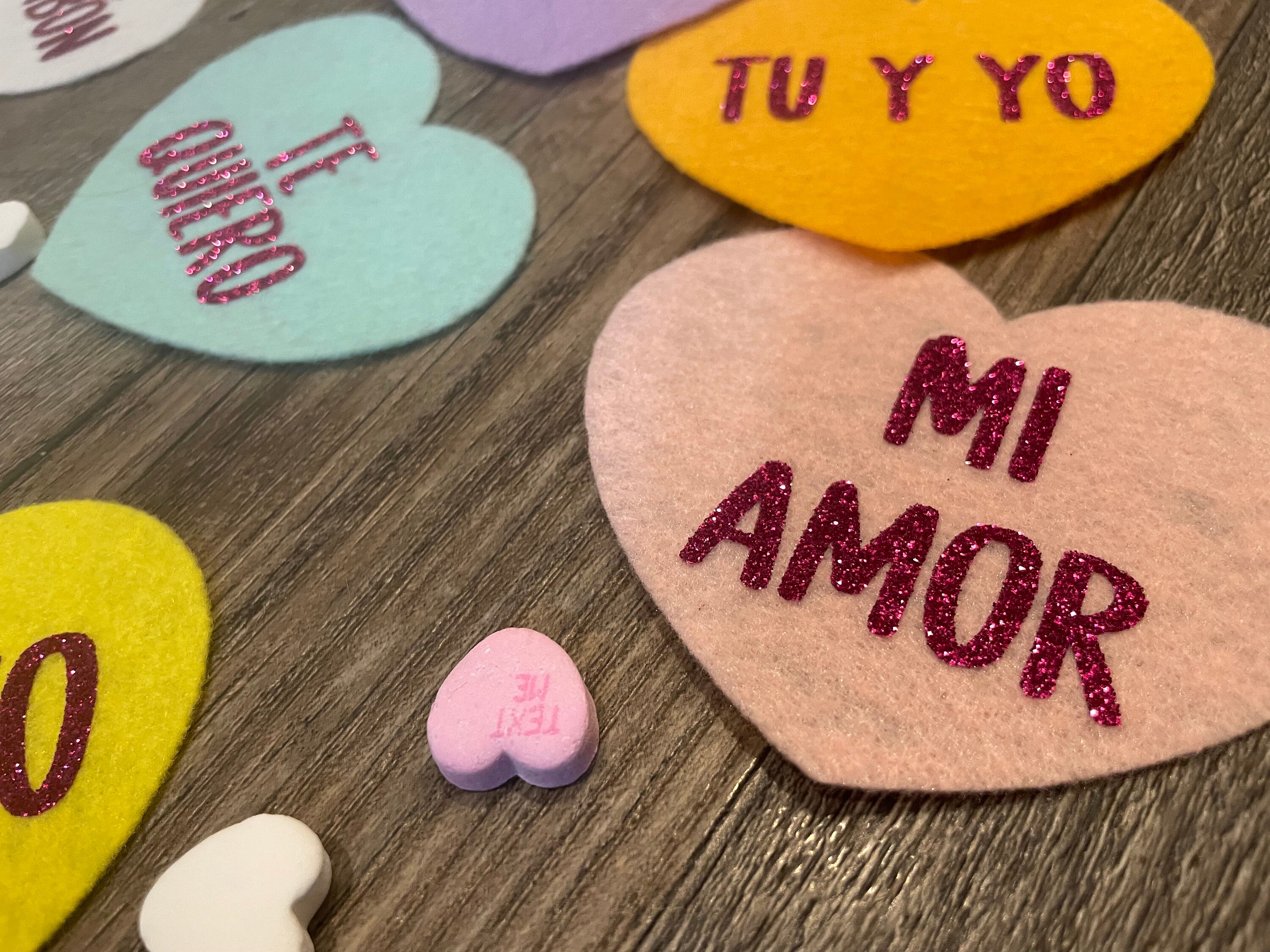 Día De San Valentín Garland / Spanish Conversation Hearts - Etsy