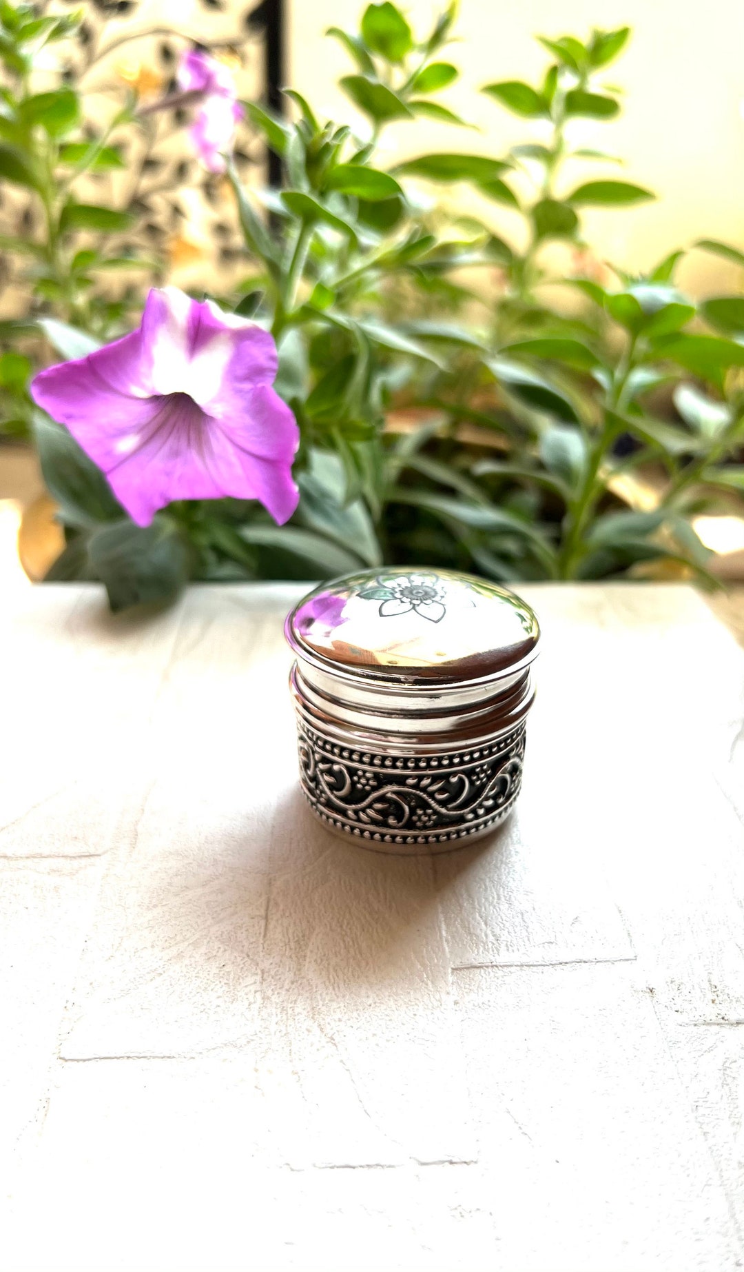 Mini Dibbi/container in Pure Silver 92.5 - Etsy