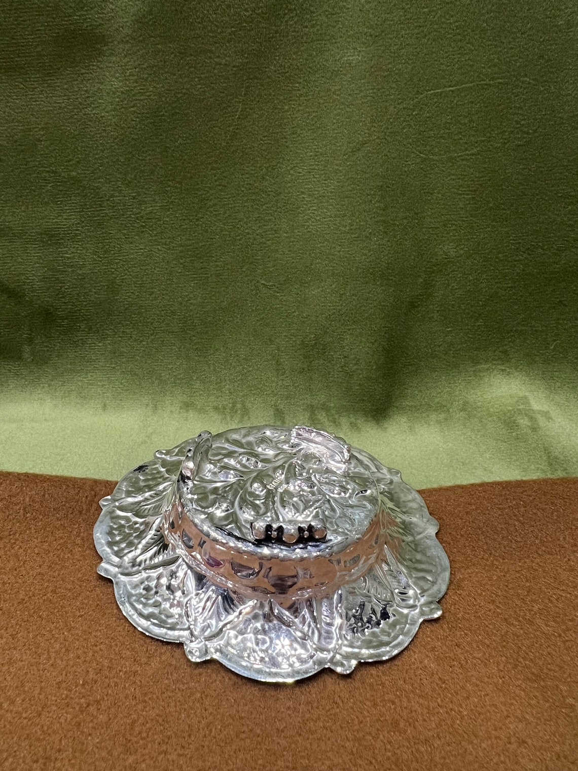 Mini Pooja Plate Pure 92.5 Silver - Etsy