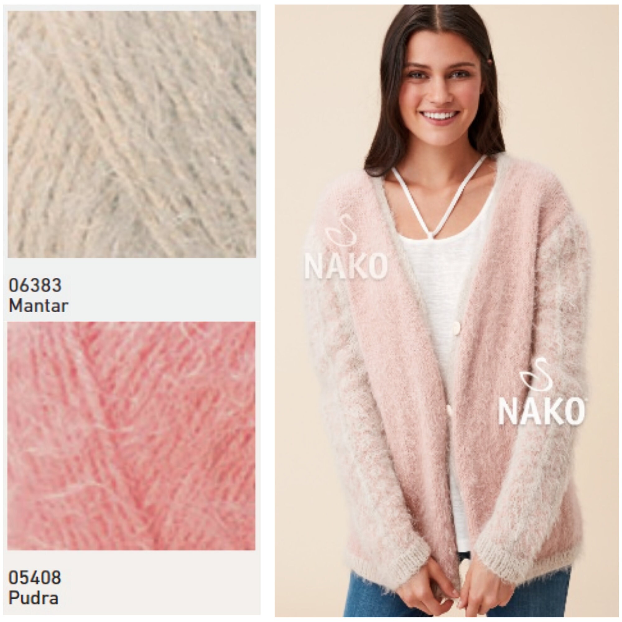 Nako Paris Mohair Knitting Yarn - Amigurumi, Baby Knitwear, Accessory ...