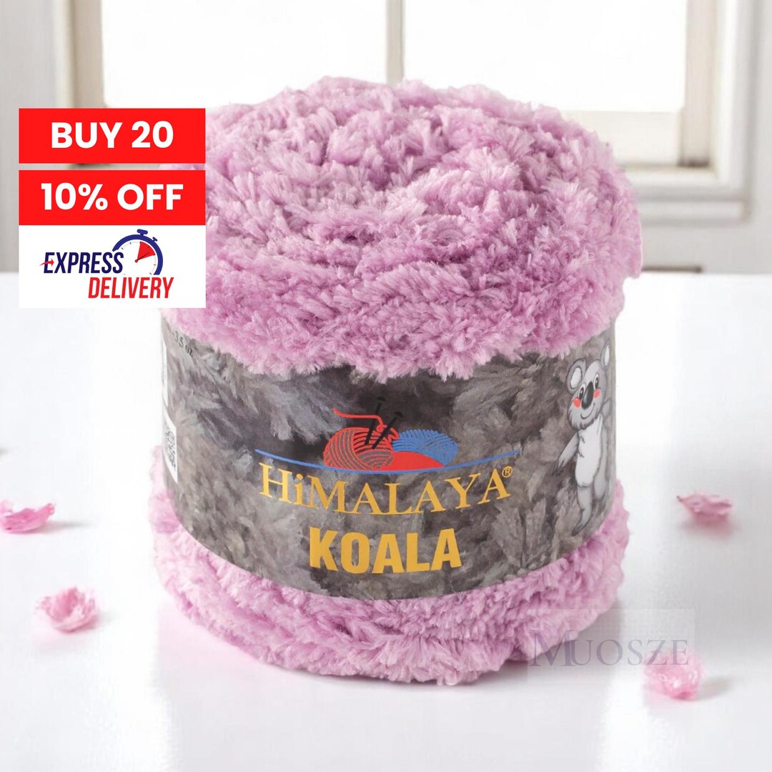 Himalaya Koala Yarn, Fluffy Yarn, Crochet Yarn, Knitting Yarn ...