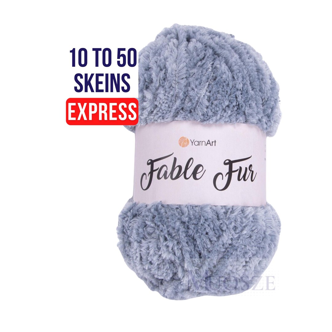 Yarnart Fable Fur: Soft Bulky Plush Yarn for Knitting & Crochet - Etsy